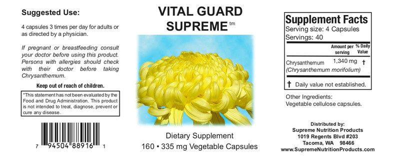 Supreme Nutrition Vital Guard Supreme - Anthrobotanica